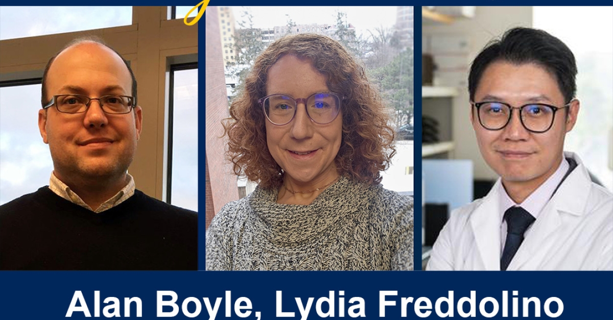 Alan Boyle, Lydia Freddolino and Lam (Alex) Tsoi receive promotions ...